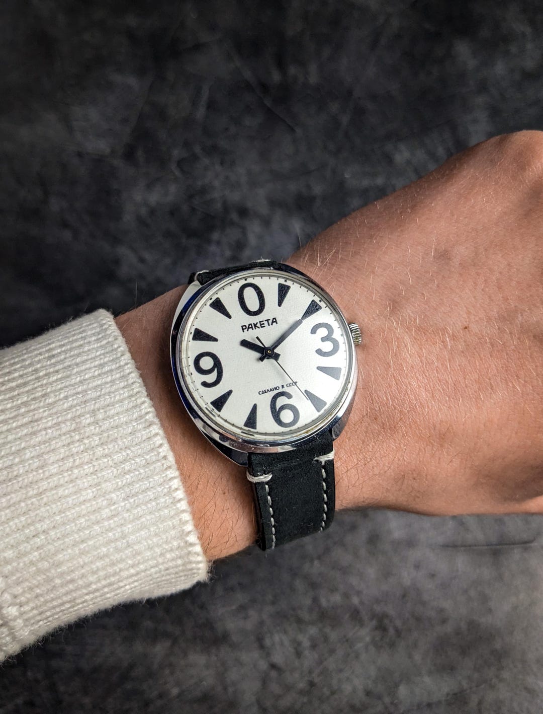 New RAKETA ZERO Watch. 2609 НA. Custom Zero Dial. Great Gift. Vintage ...