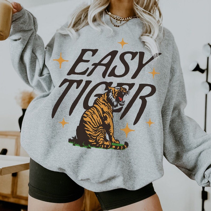 Tiger Sweatshirt - Etsy