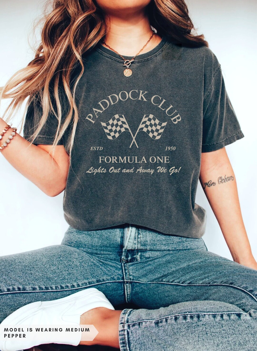 Paddock Club Unisex Tee Comfort Colors® Formula One Merch Aesthetic F1 ...