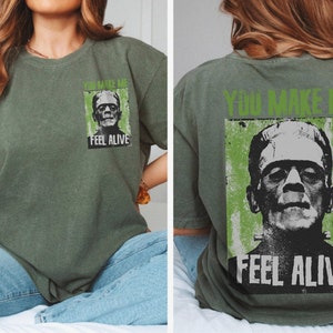 Frankenstein Shirt Comfort Colors® Vintage Horror Cult Classic Grunge ...