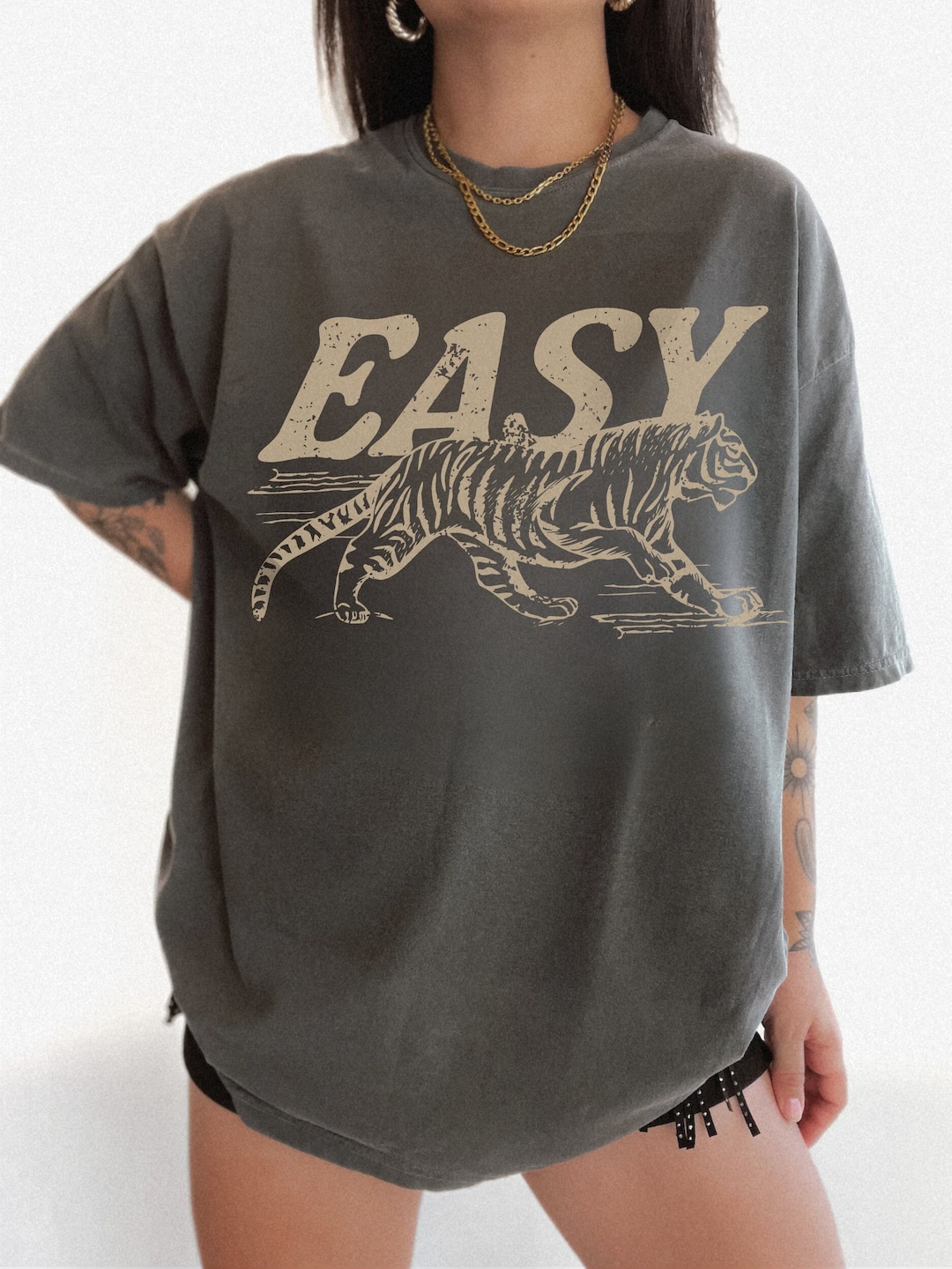 Easy Tiger Tee UNISEX Comfort Colors® Vintage Inspired Shirt Trendy ...