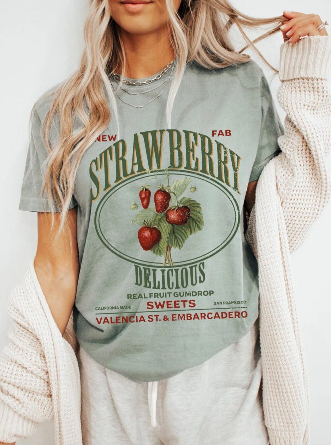 Strawberry Shirt Comfort Colors® Vintage Strawberry Plant Top ...