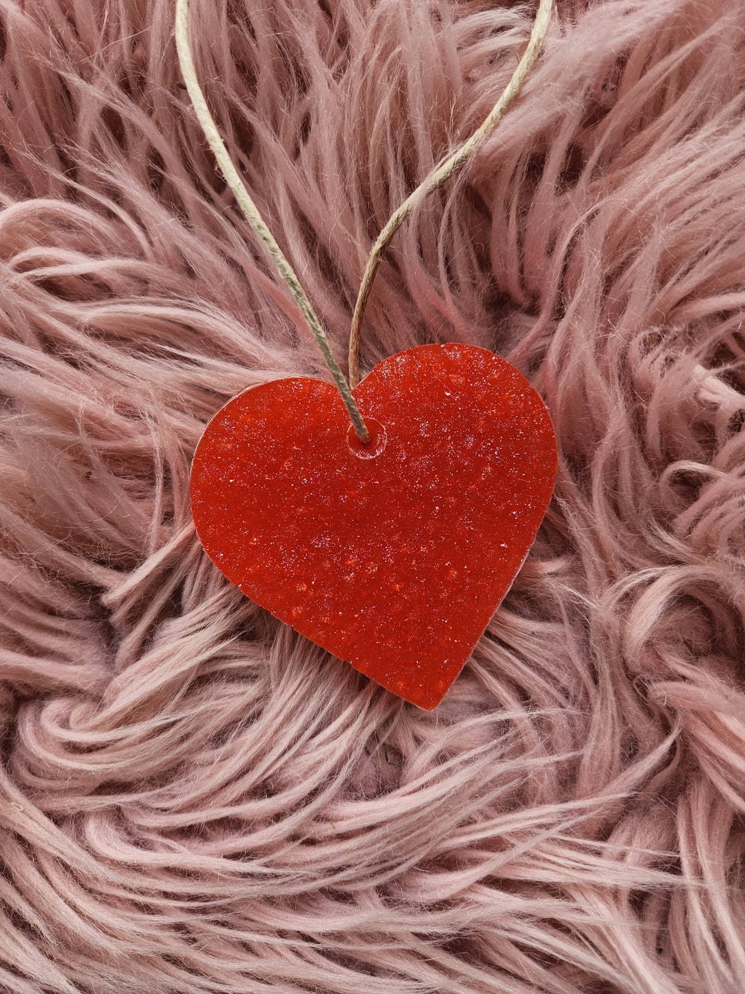 Red Heart Shaped Car Freshie, Valentines Day Themed Car Accessories - Etsy