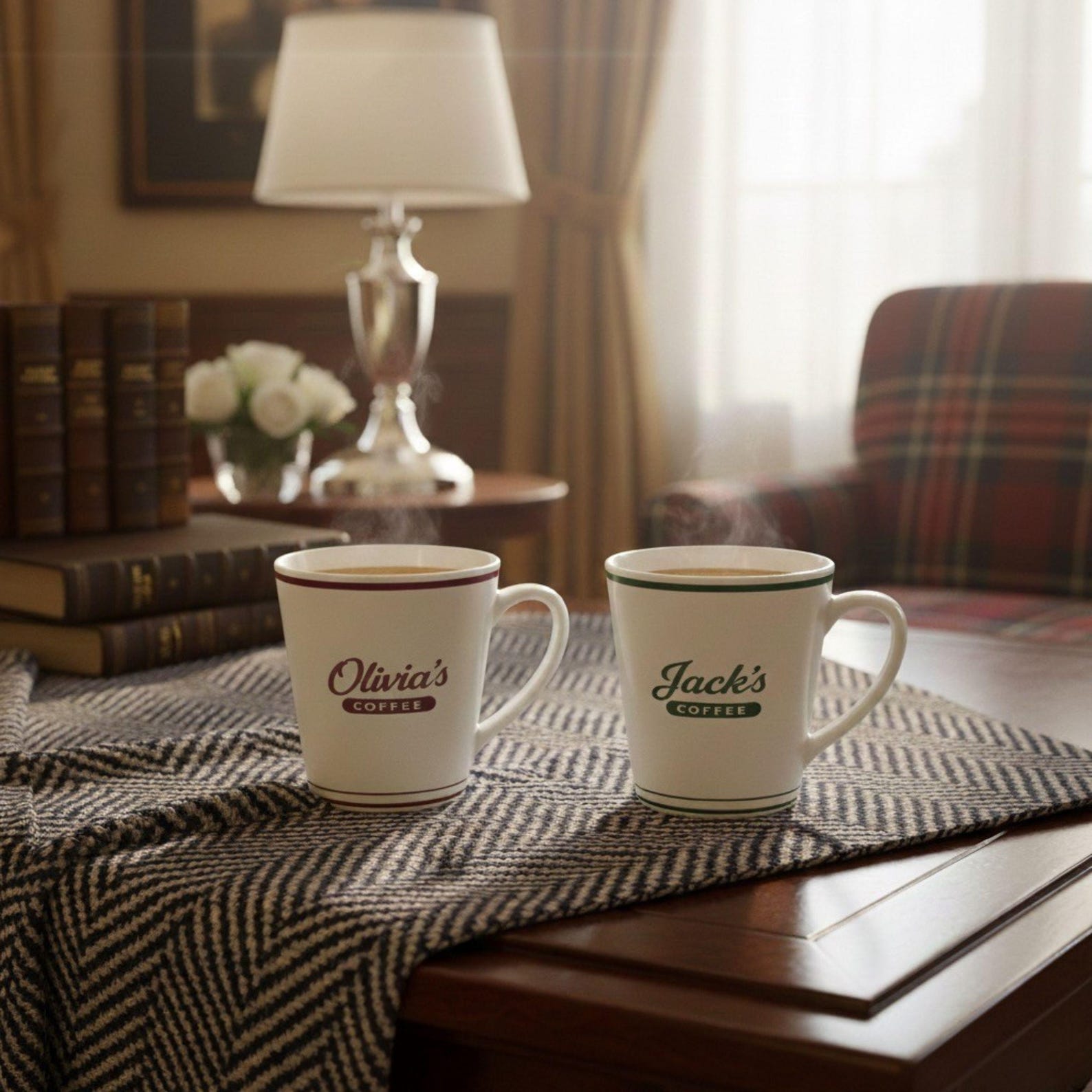Personalized Heritage Ceramic Mug, 12oz Designer Mug With Custom Name ...