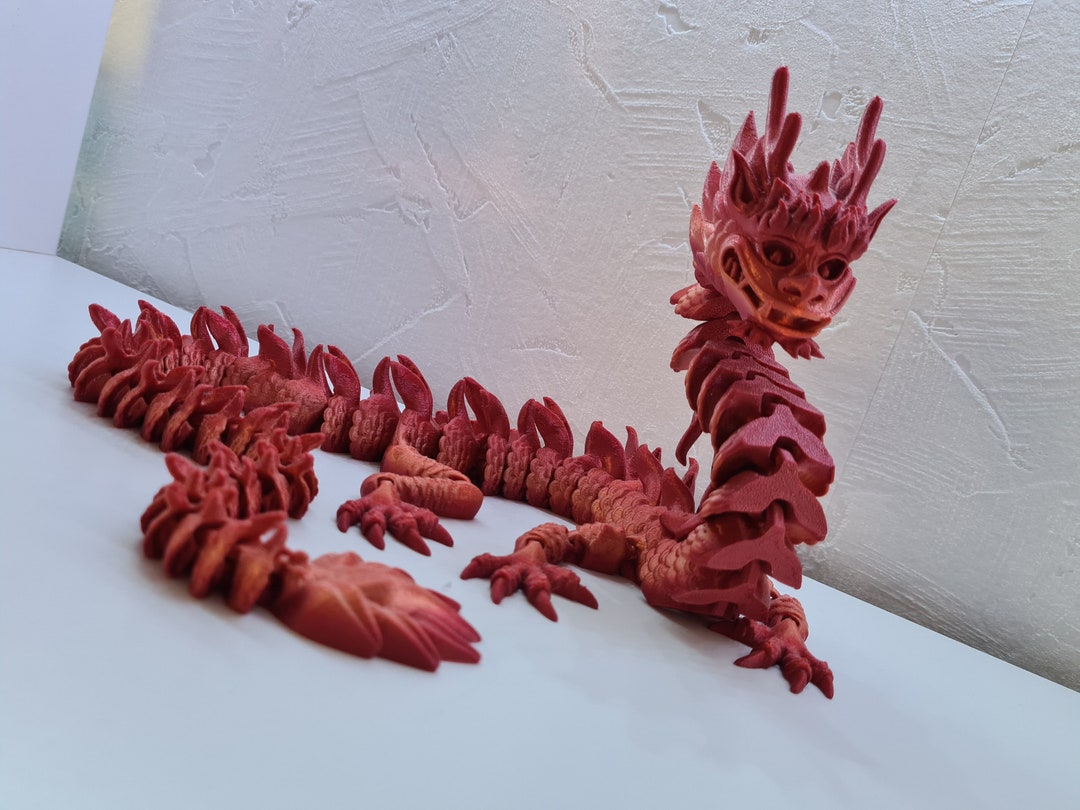 3D Print Flexi Chinese Dragon Flexi Dragon - Etsy