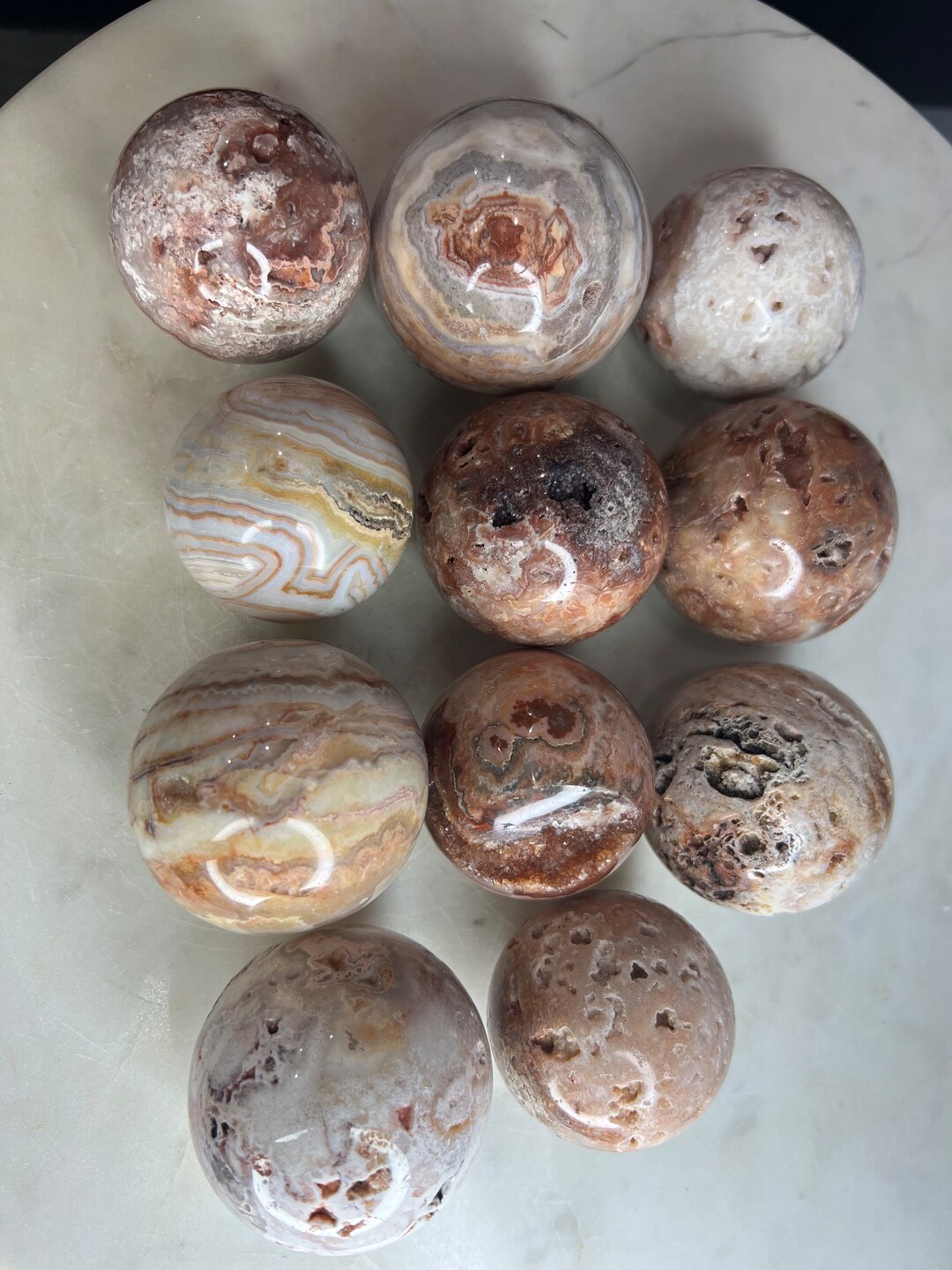 Crazy Lace Sphere 5.11pounds Wholesale Lot - Etsy