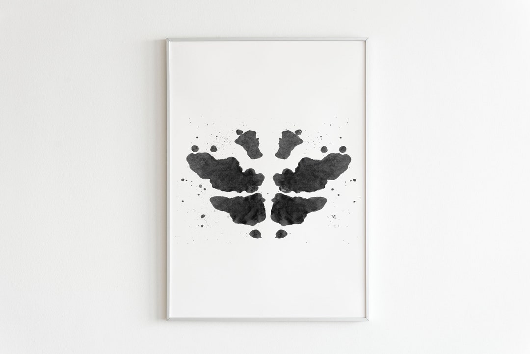 RORSCHACH INKBLOT, Abstract Wall Art, Digital Download, Diy, Psychology ...