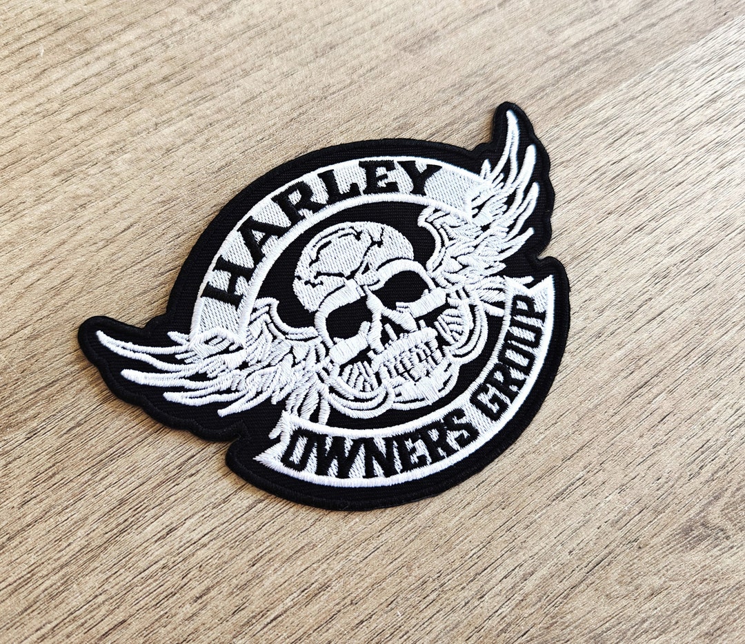 Patch HARLEY DAVIDSON HOG Owners Group Crest 13cm X 9cm / 5.1 Inch X 3. ...
