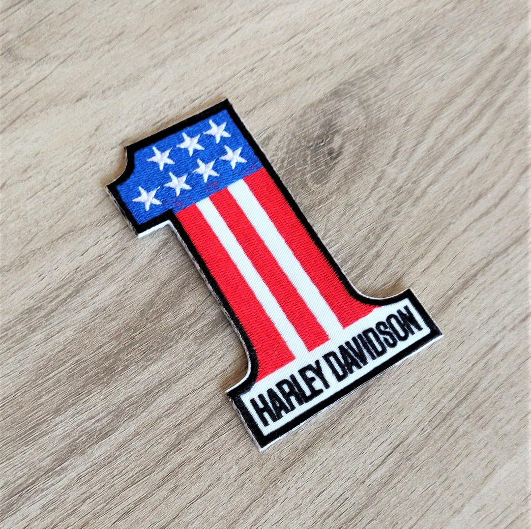 Patch HARLEY DAVIDSON Crest One USA 6.1cm X 10 Cm / 2.40 Inch X 3.94 ...