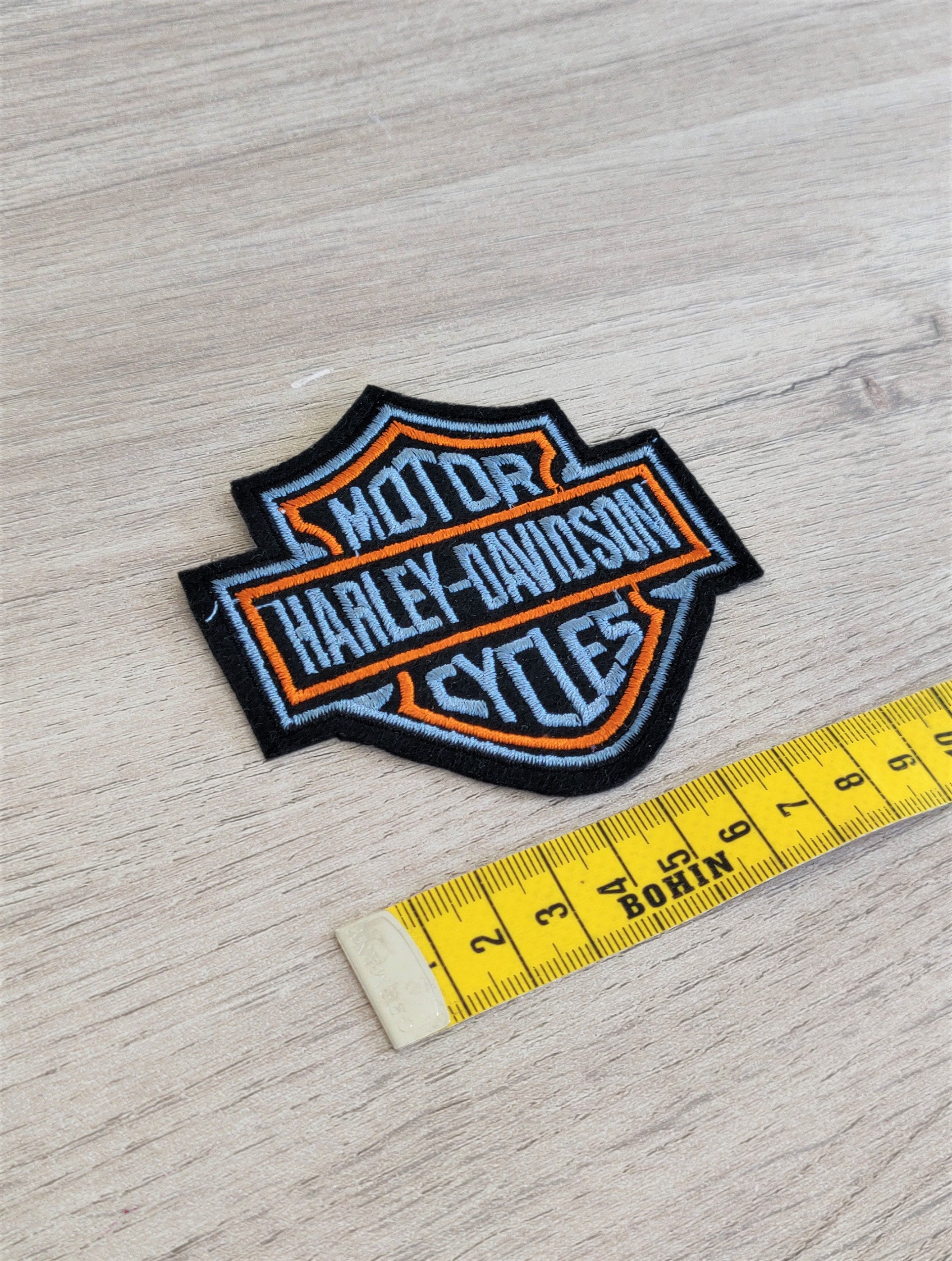 HARLEY DAVIDSON Patch 9cm X 9cm Iron-on Patch Bar and Shield ...