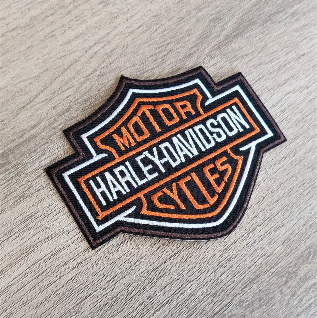 HARLEY DAVIDSON Patch Crest 10.5cm X 8cm Iron-on Motorcycles Patch on ...
