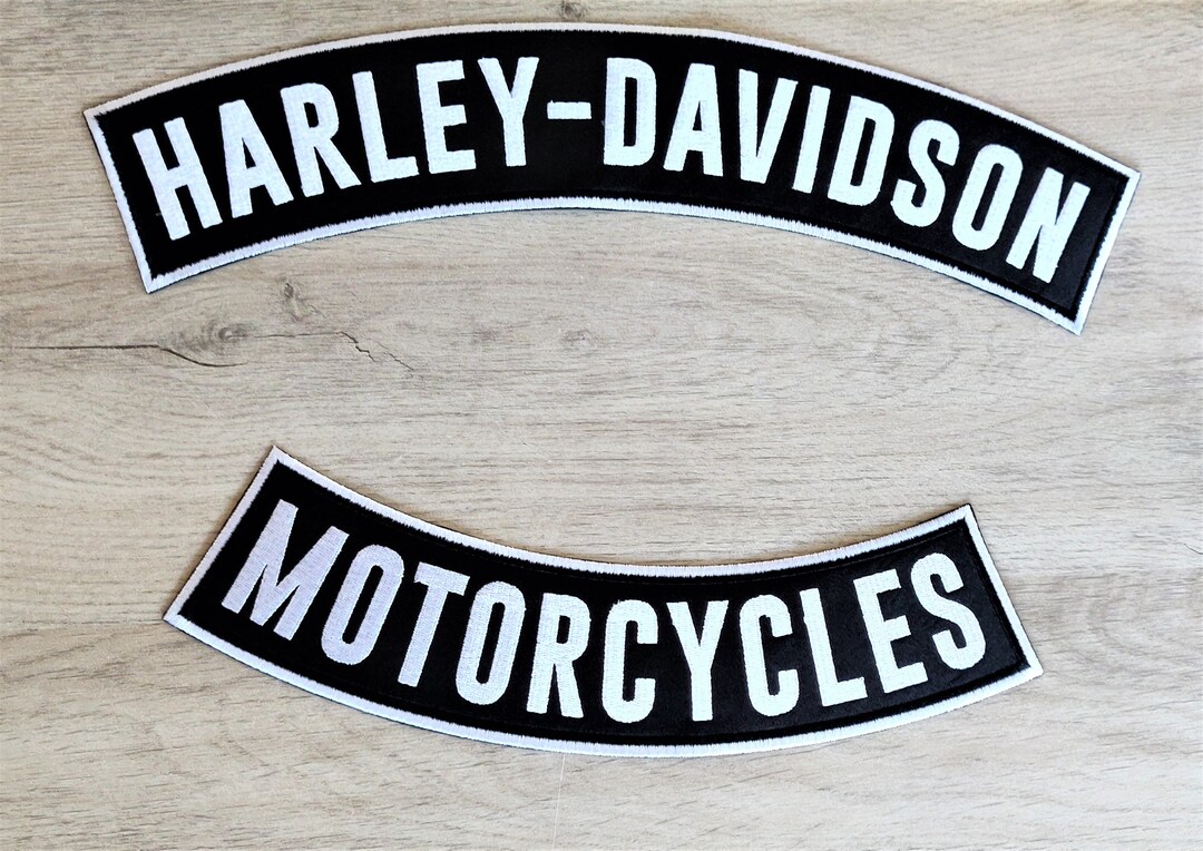 Harley Davidson Motorcycles Back Patch XXL 36cm / 14.2 Inch Iron-on ...