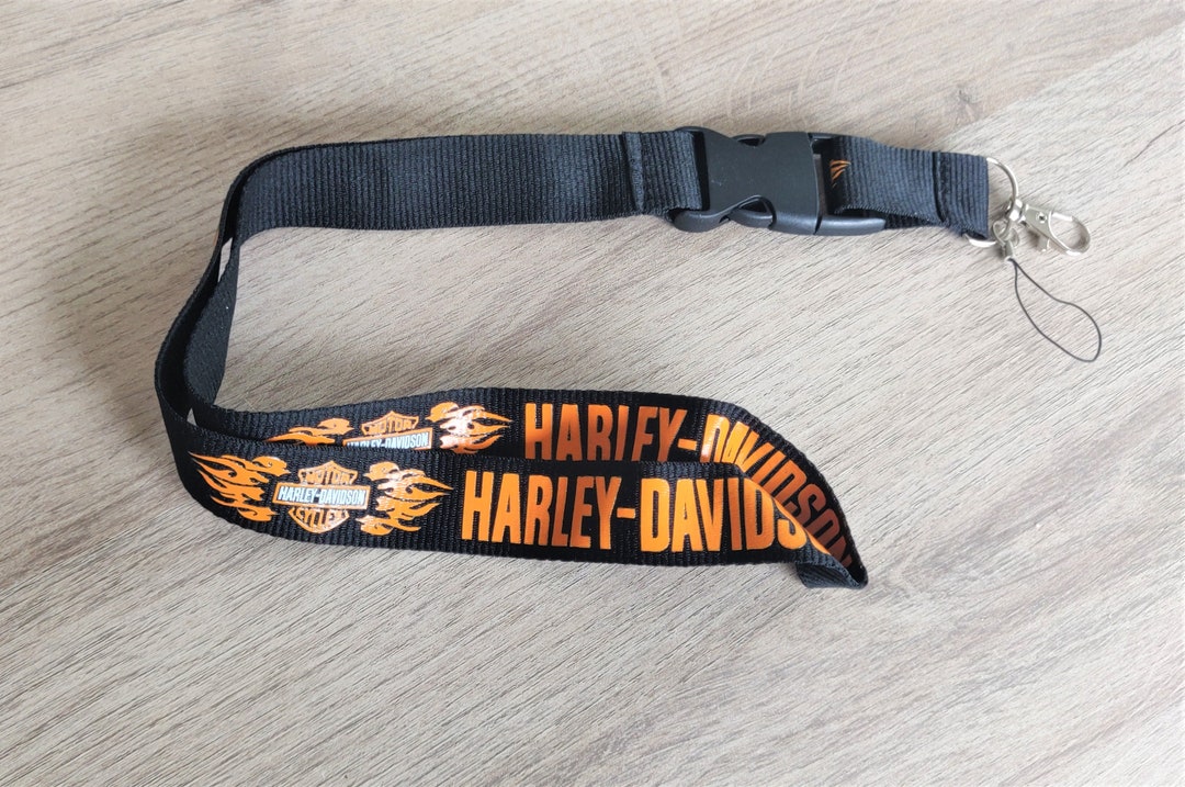 HARLEY DAVIDSON Key Ring 50 Cm X 2.5 Cm Landyard Neck Circumference ...