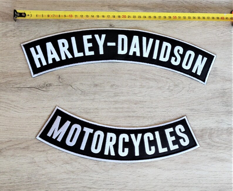 Harley Davidson Motorcycles Back Patch XXL 36cm / 14.2 Inch Iron-on ...