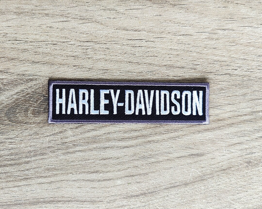 Patch Harley Davidson écusson bande 10cm x 2.5cm - biker - moto ...
