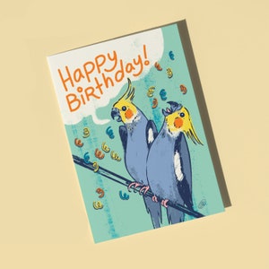 Cockatiel Happy Birthday Greeting Card | Funny, Bird Lovers ...