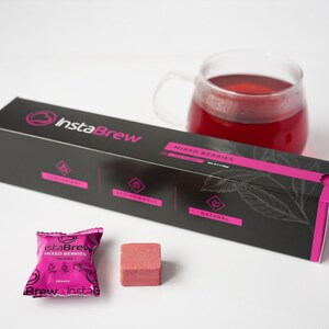 Instabrew Mixed Berries Tea, 12pcs Individually Wrapped Cubes, Hot or ...