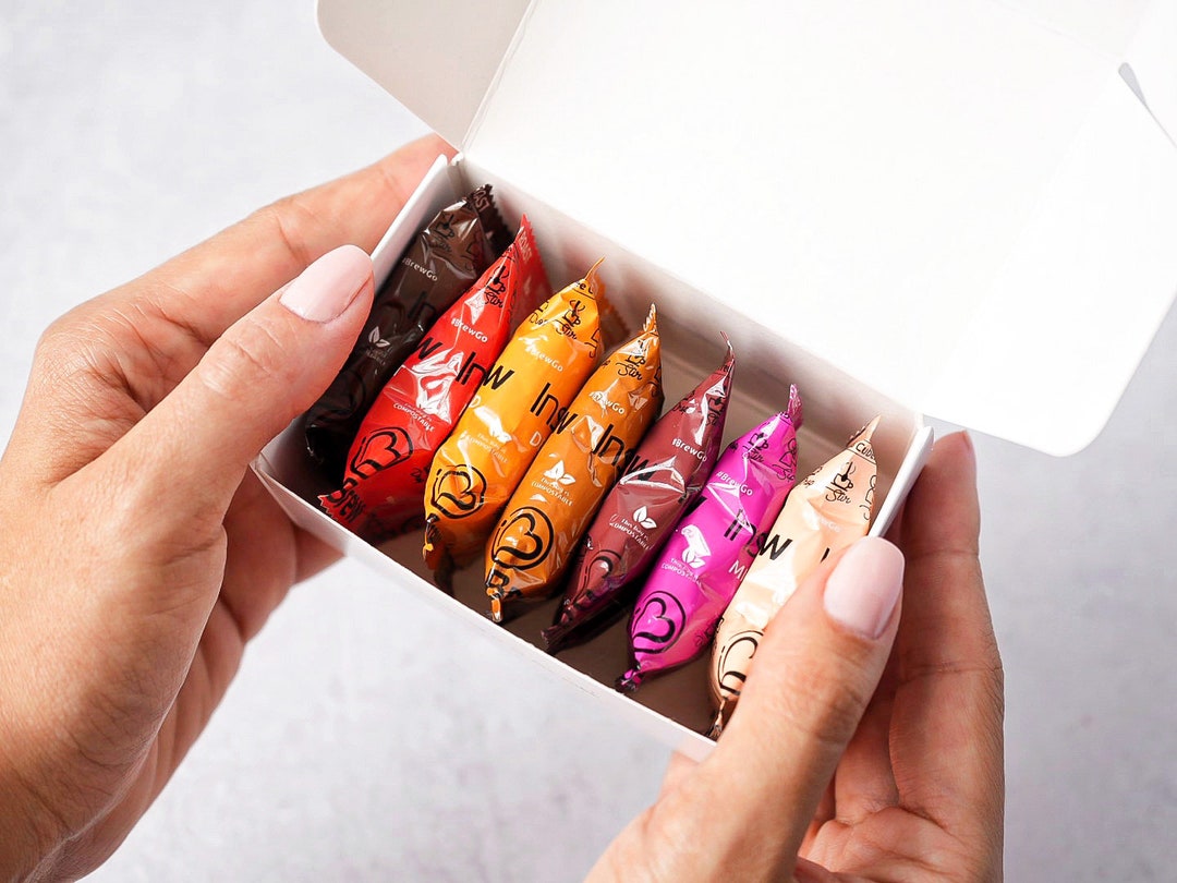 Coffee and Tea Gift Box, Cool Gift Set of 7pcs Gift for Her, Gift for ...