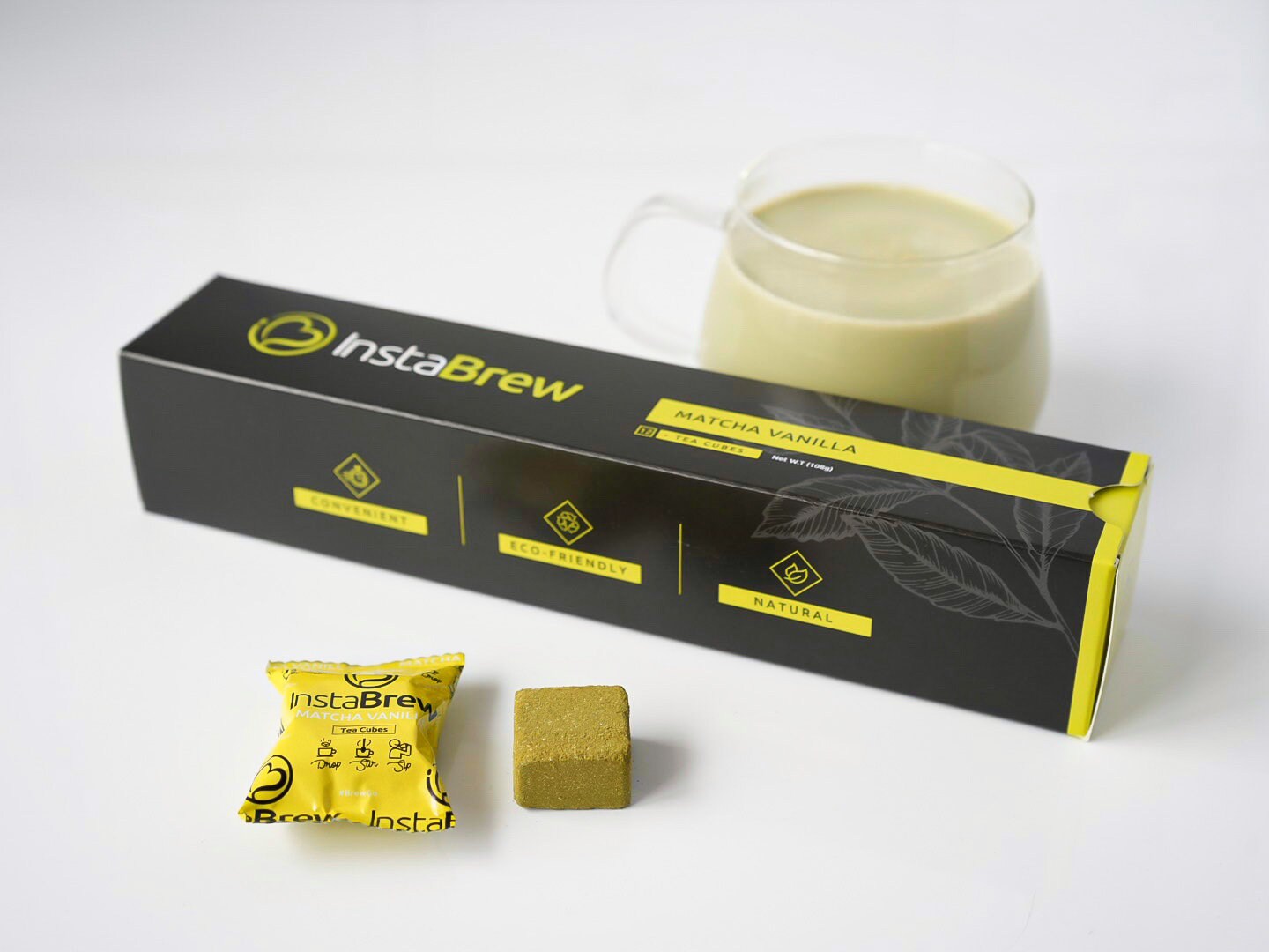 Matcha Tea Gift Box Single Serving Sweet Matcha Cube for Delicious ...