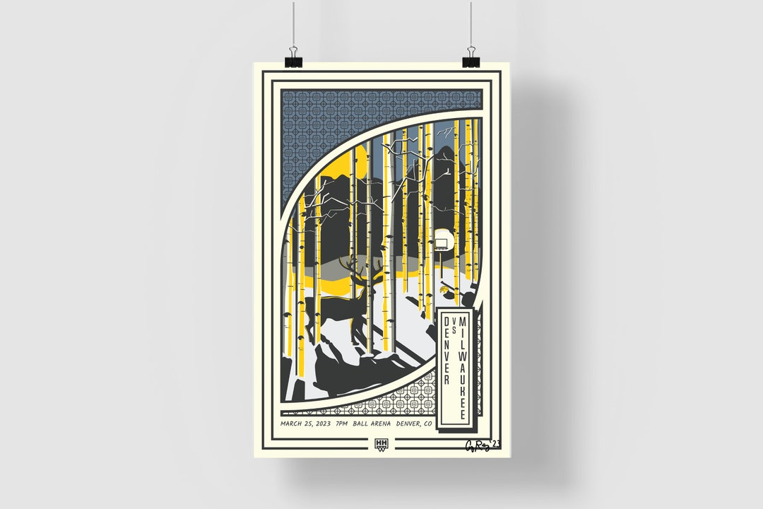 Nuggets Vs Bucks Poster - Etsy