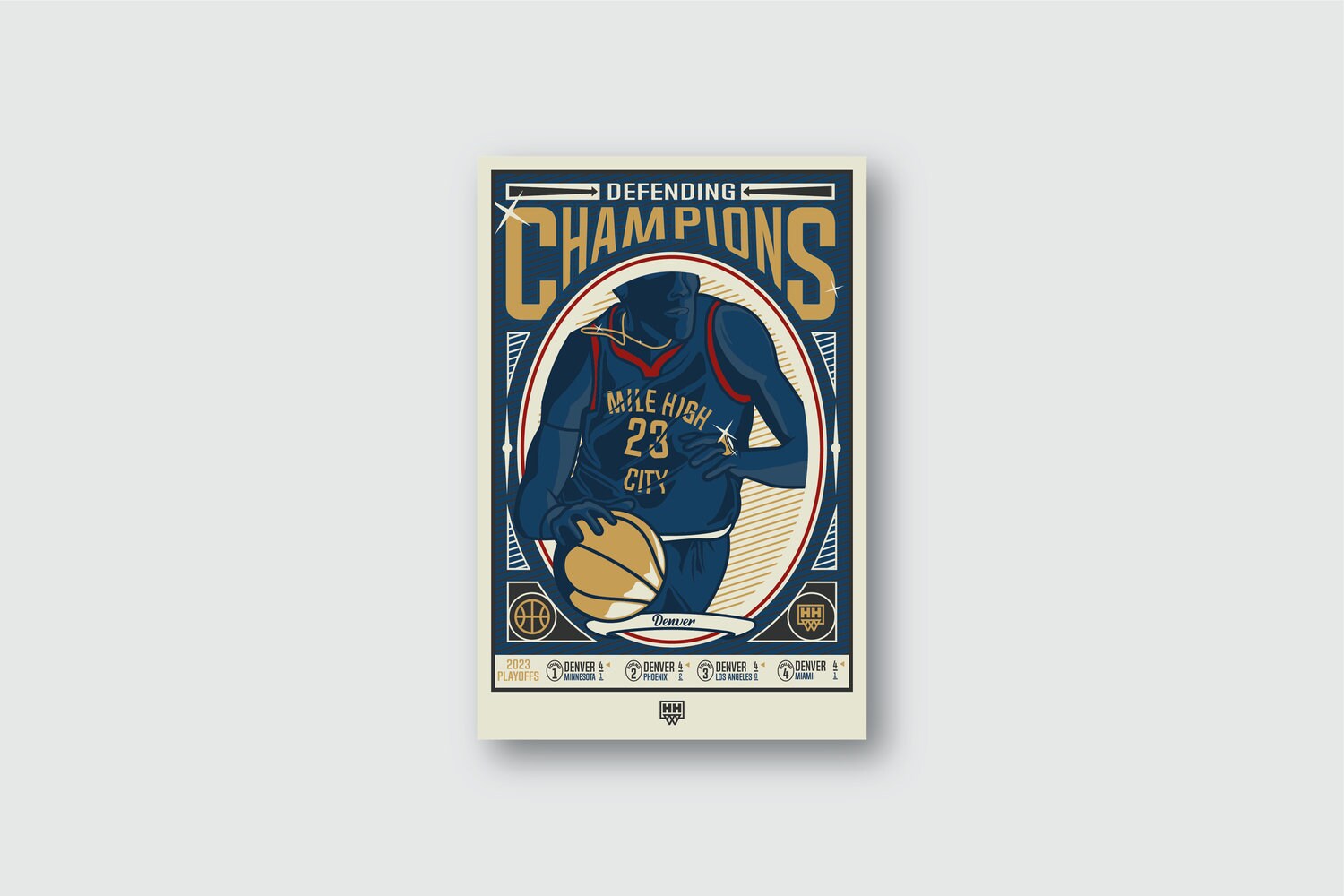 Defending Champs Mini Print - Etsy