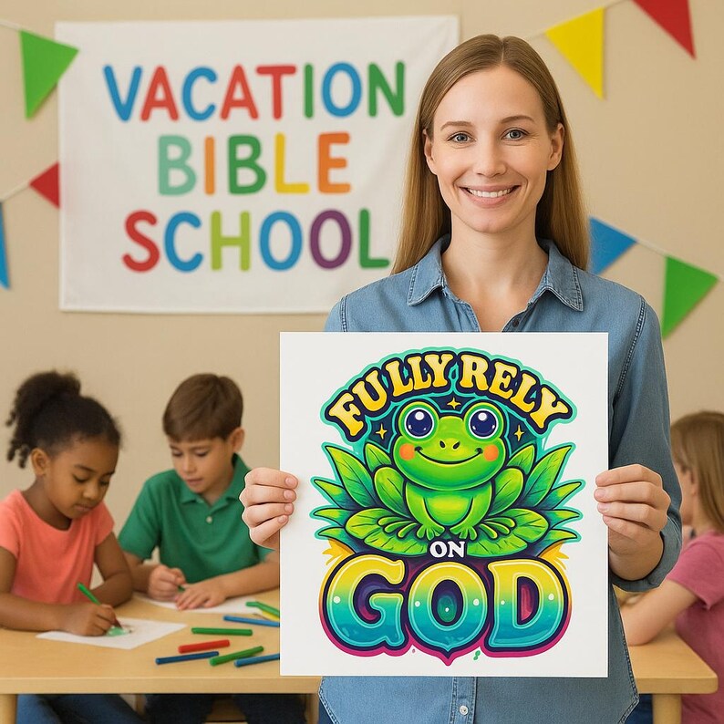 Frog Faith Poster: Christian Wall Art - Inspirational Bible Verse - Etsy