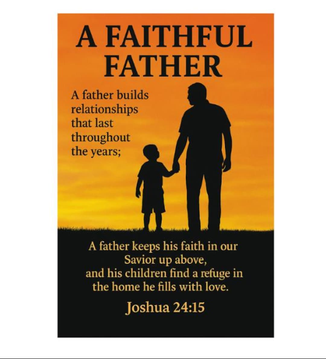 100 Count “A Faithful Father” Magnets – Joshua 24:15 Christian Gift - Etsy