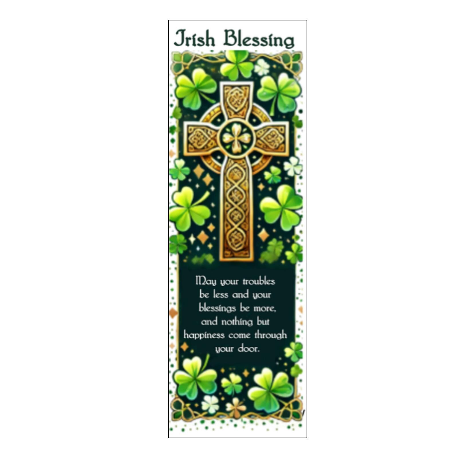 Irish Blessing Shamrock St Patrick's Day Bookmarks, 100 Count - Etsy