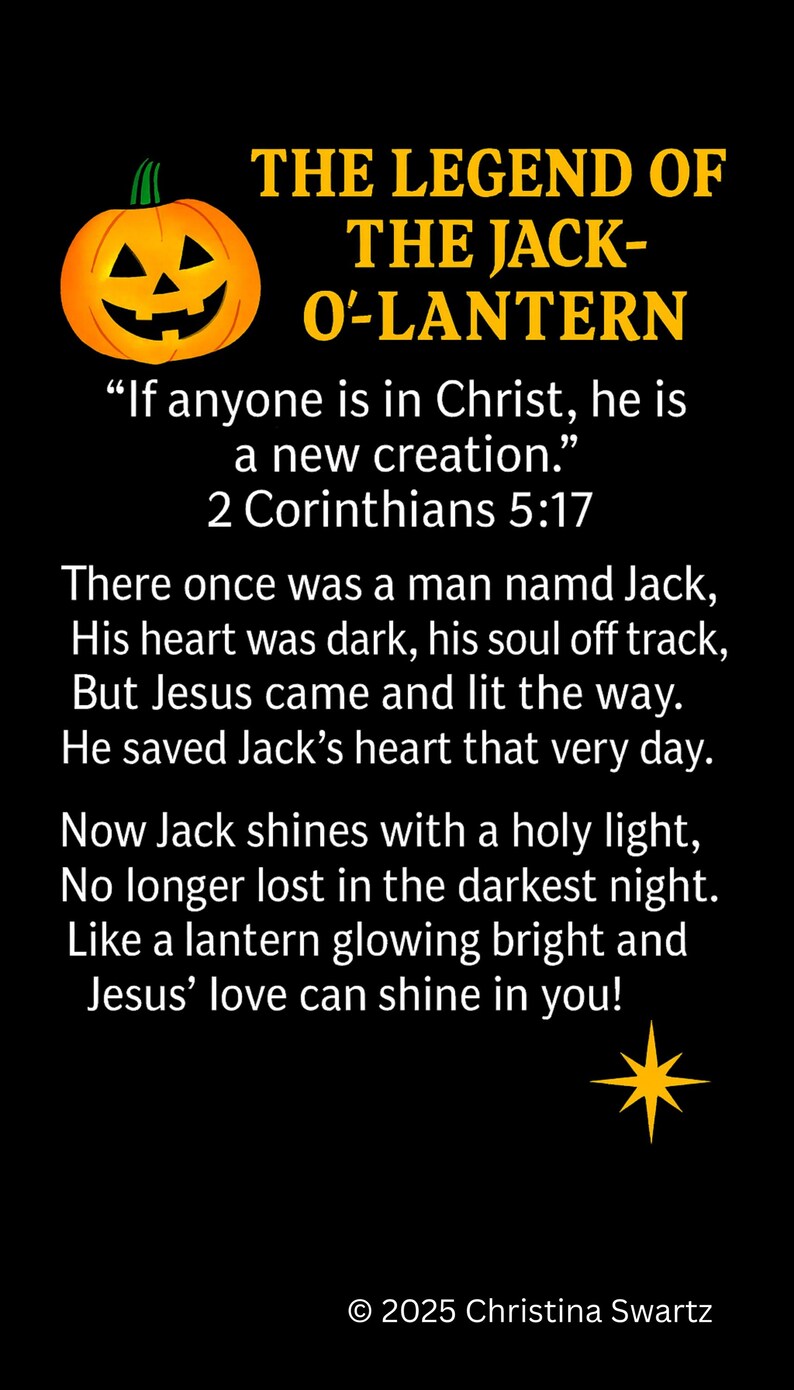 Christian Legend of the Jack-o’-lantern Lollipop With Card (set of 12 ...