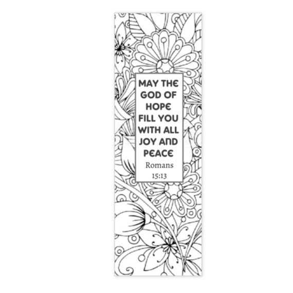 Christian Coloring Bookmarks Bible Verse Color Your Own Book - Etsy
