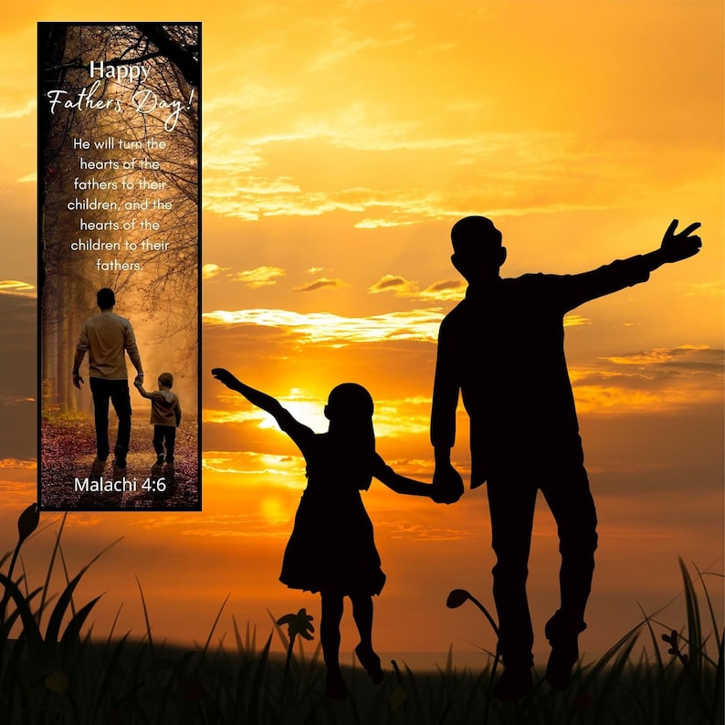 100 Bible Verse Father’s Day Bookmarks – Malachi 4:6 – Bulk Church ...