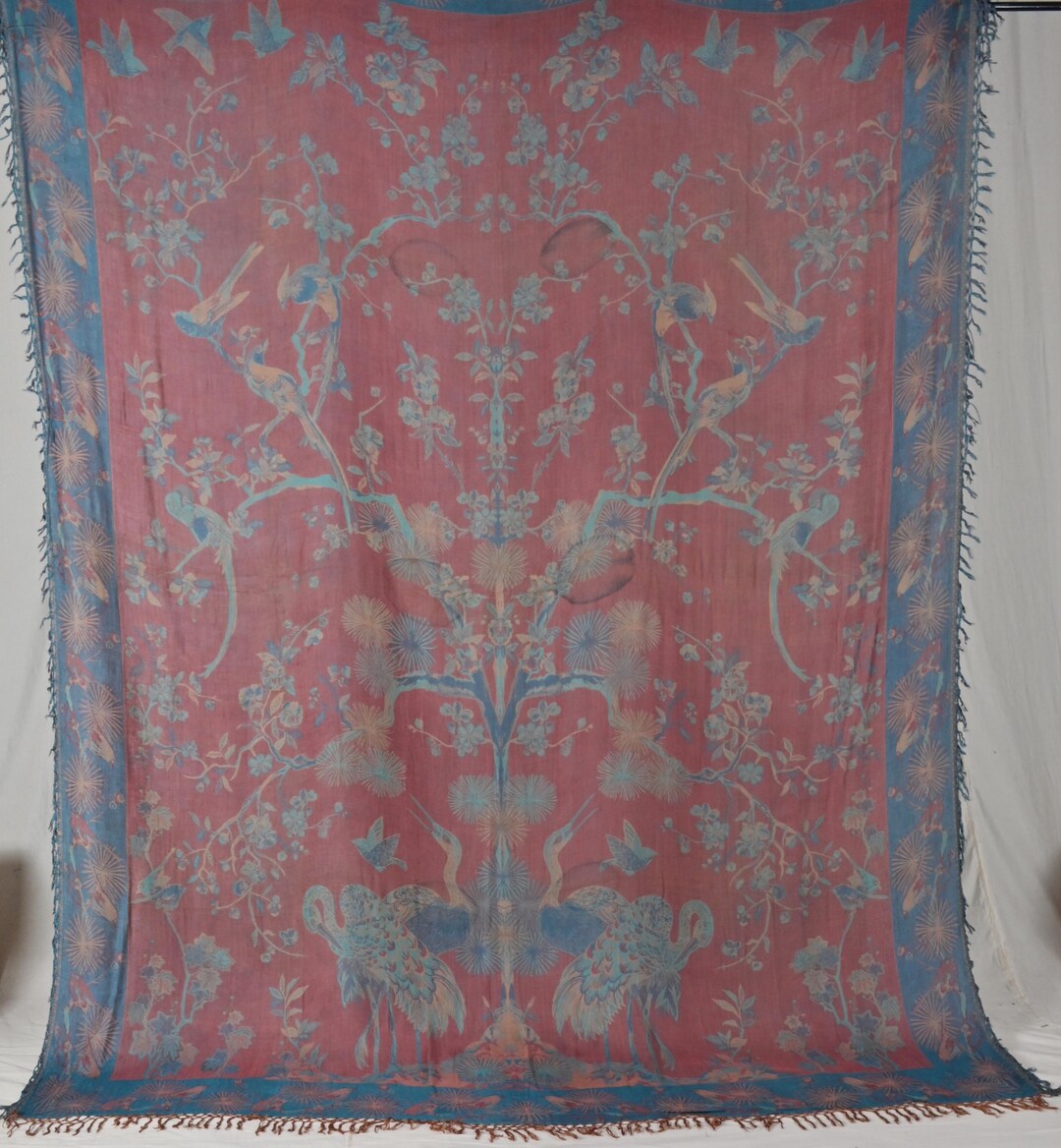 Cashmere Silk Bed Throw, Cashmere Bedspread, Reversible Cashmere Bed ...
