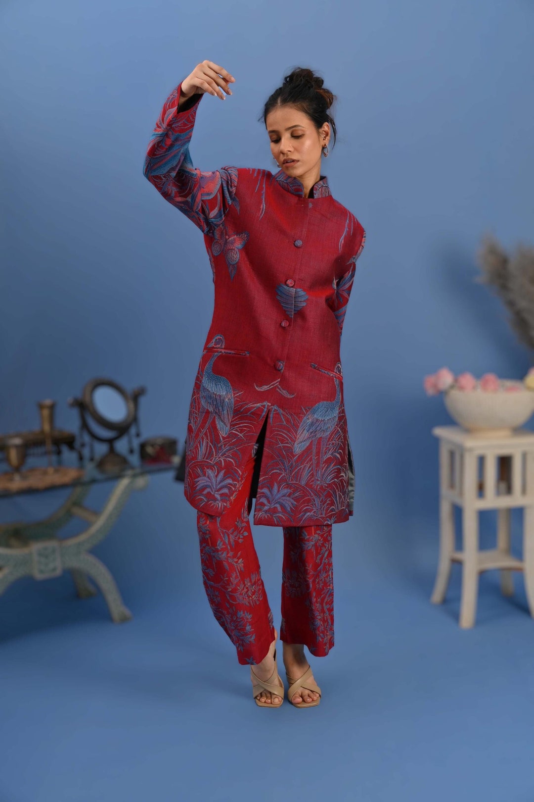 Cashmere Wool Silk Suit, Suit Set for Women, Slim Fit 2 Piece Women ...