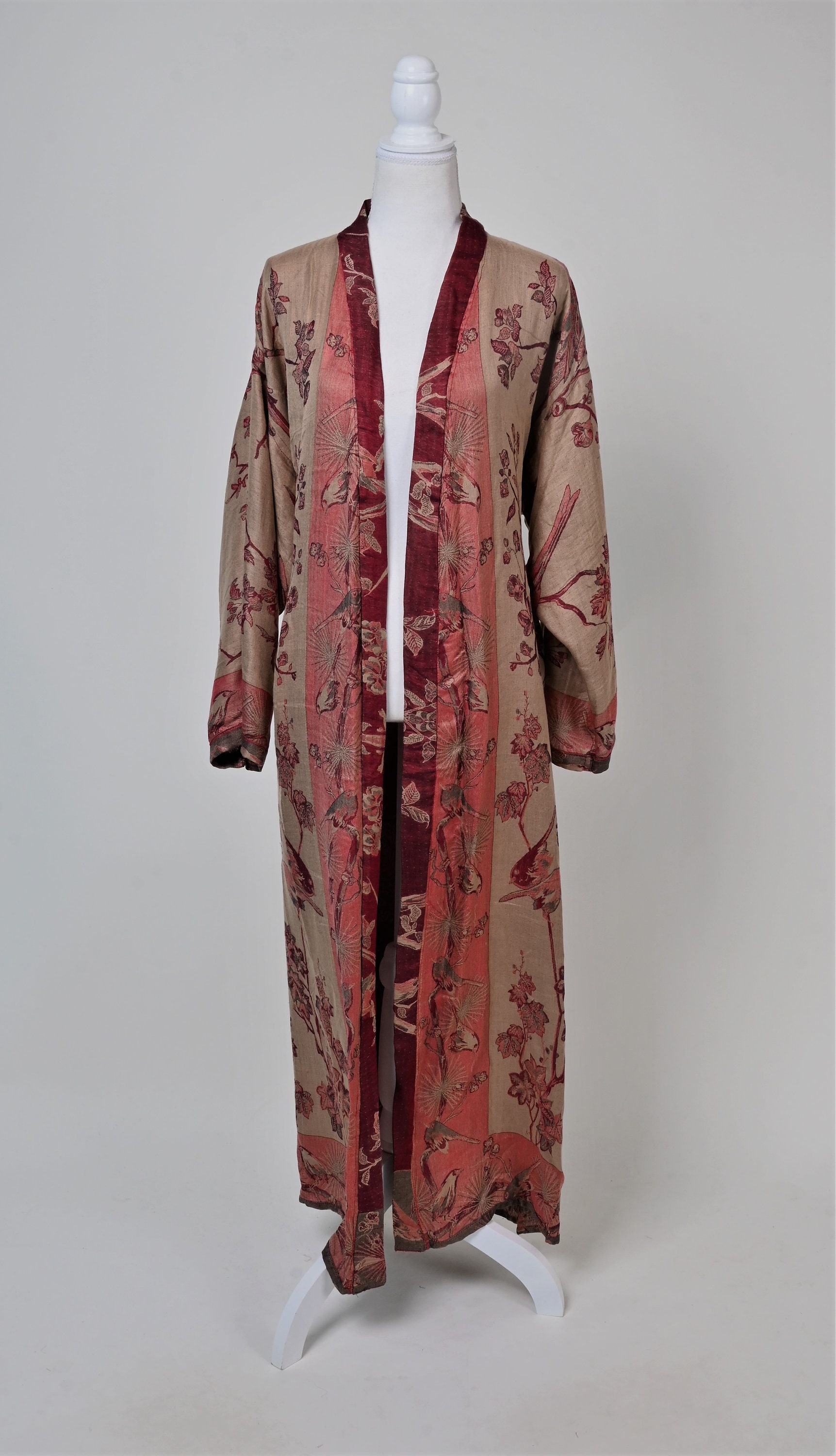 Cherry Red Dressing Gown Plus Sized Robe for Women House - Etsy