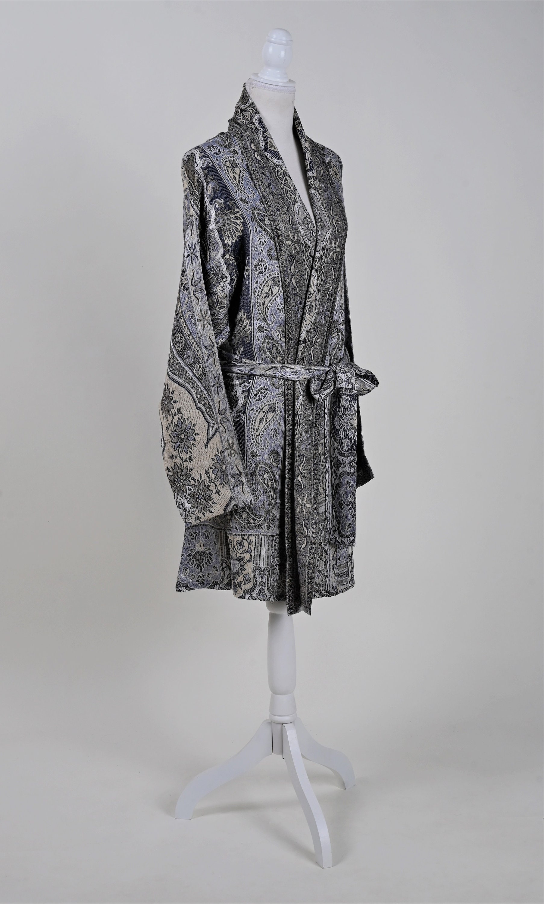 Kaftan, Dressing Gown, House Coat, Robe for Women, Silk Kimono Robe ...