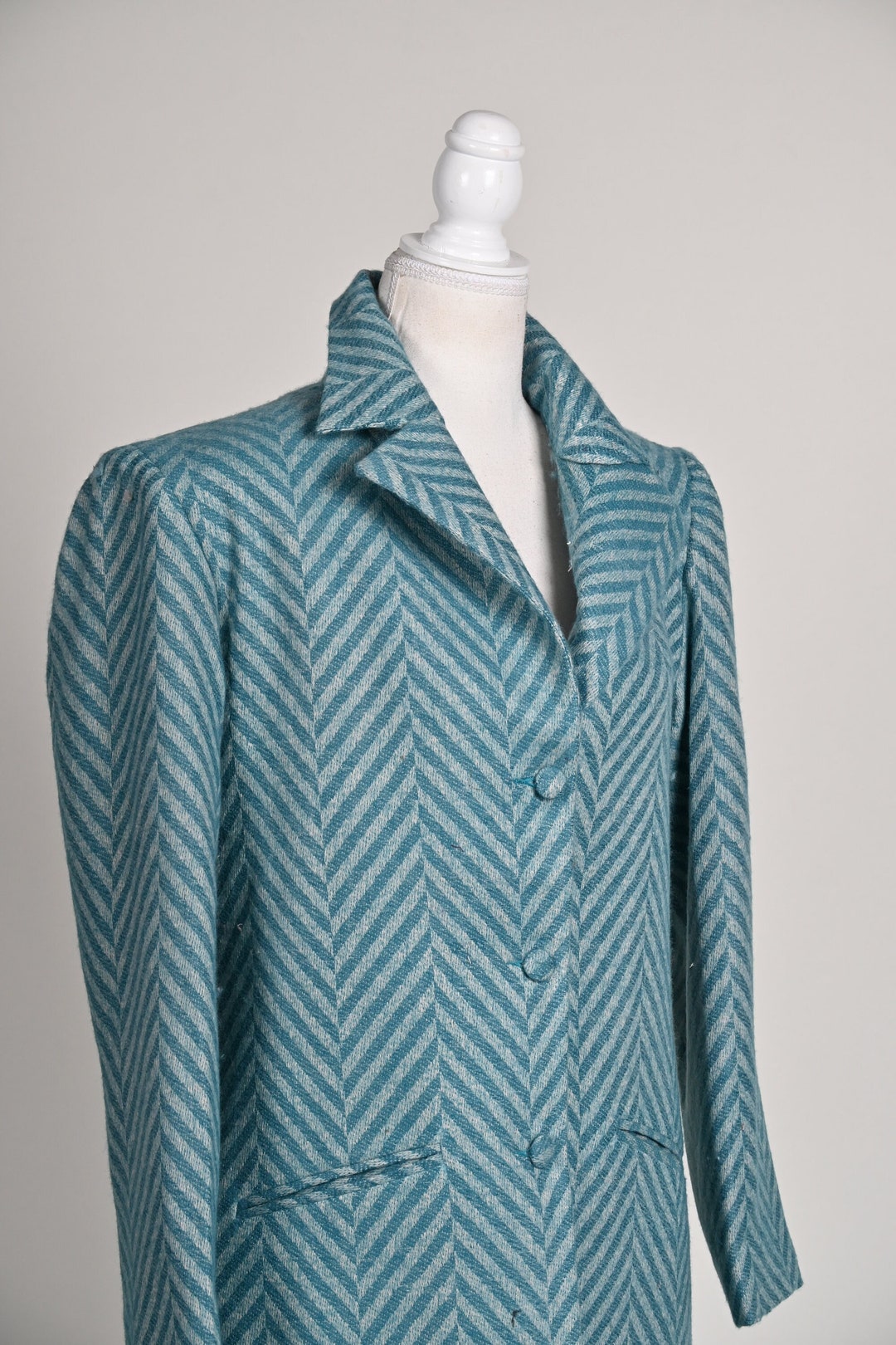 Persian Green Winter Long Coat, Alpaca Wool Coat, Long Jacket, Long ...