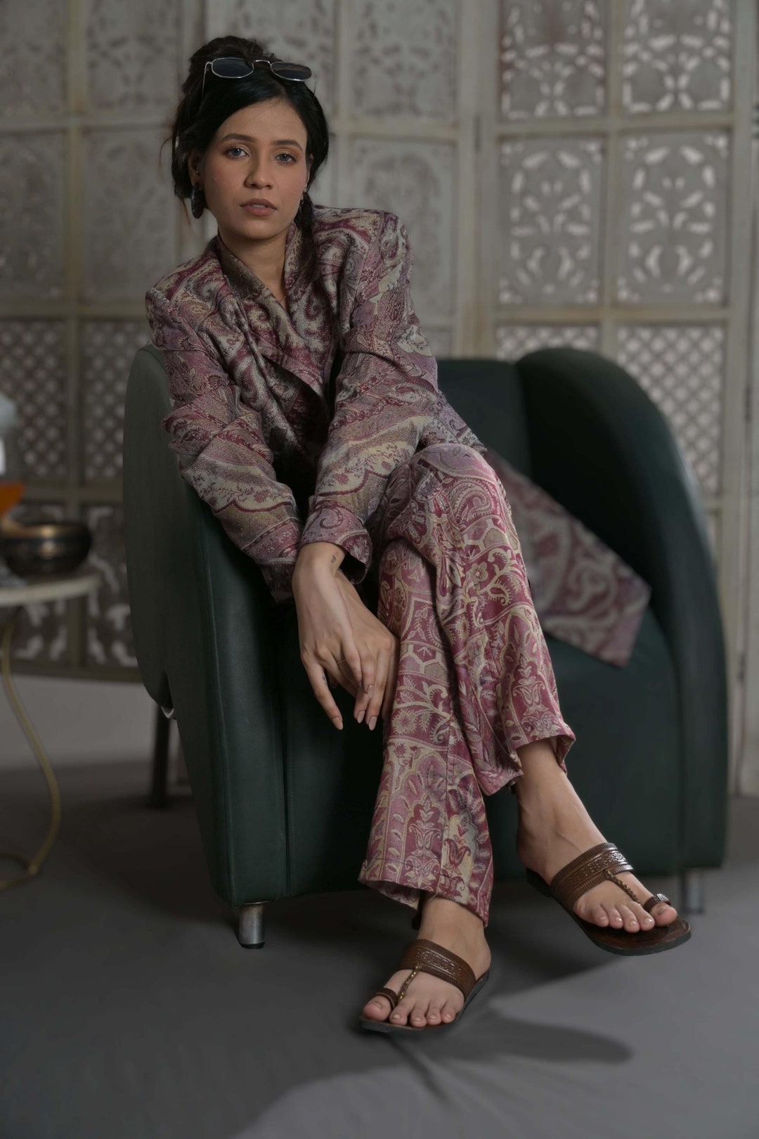 Cashmere Wool Silk Women Formal Suit, Women's Coats Suit Set, Indian ...