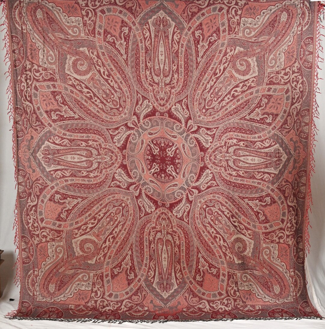 Cashmere Bedspread, Handmade Jacquard Design King Size Bedding ...