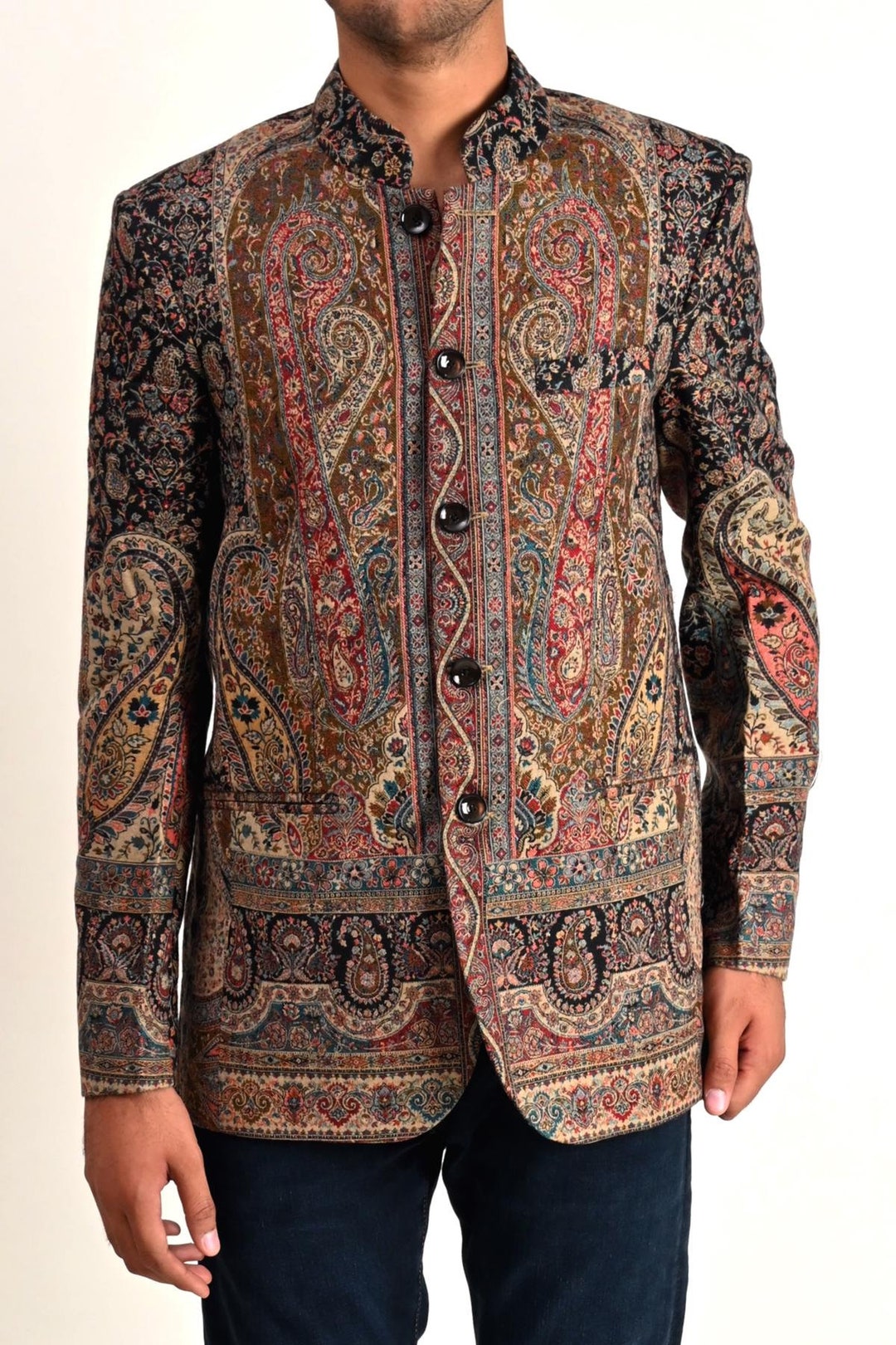 Designer Indian Men's Jacket,jacket for Men's, Men's Wool Jacket ...
