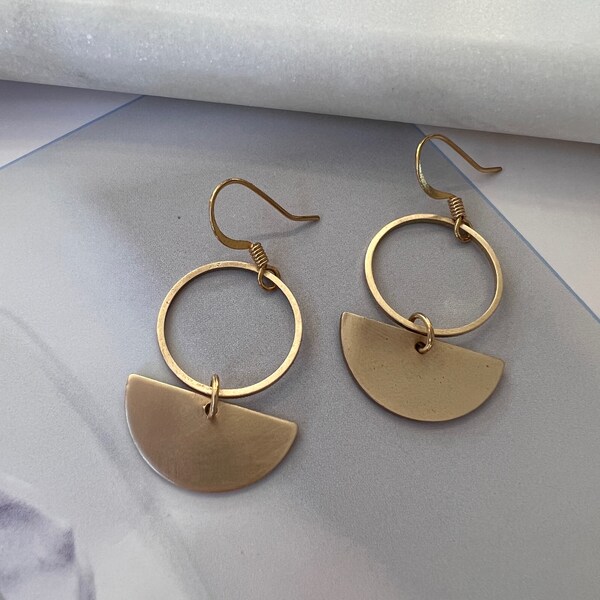 Moon Earrings - Etsy