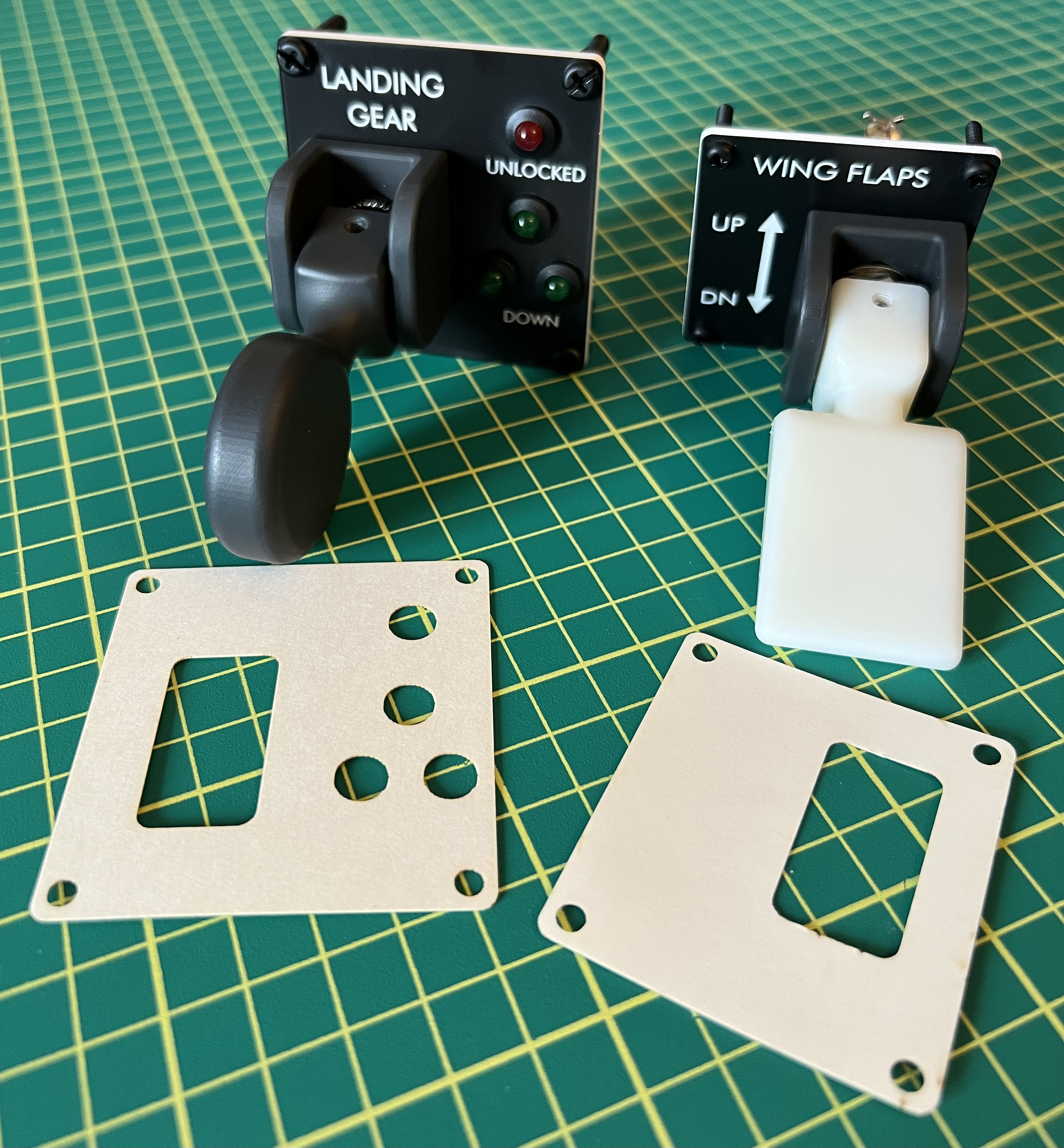 Landing Gear Lever With Indicator Lights Flight Simulator - Etsy