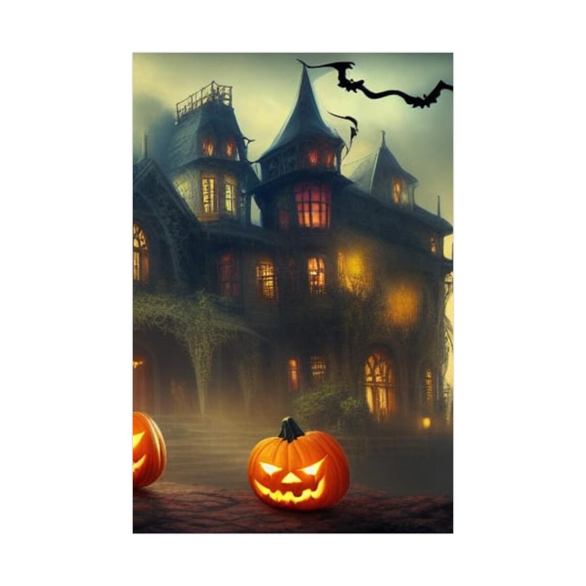 Spooky Halloween Print - Etsy