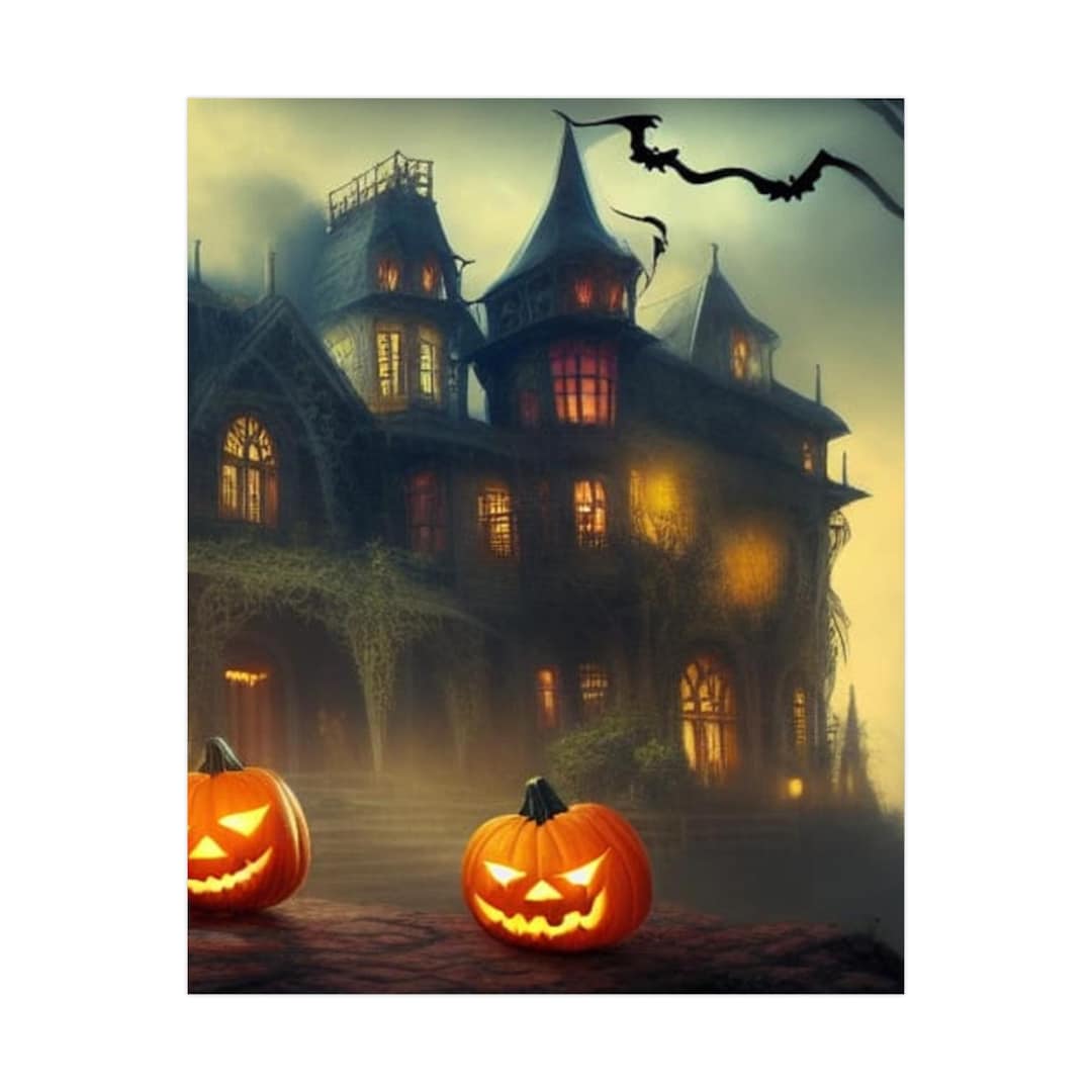 Spooky Halloween Print - Etsy