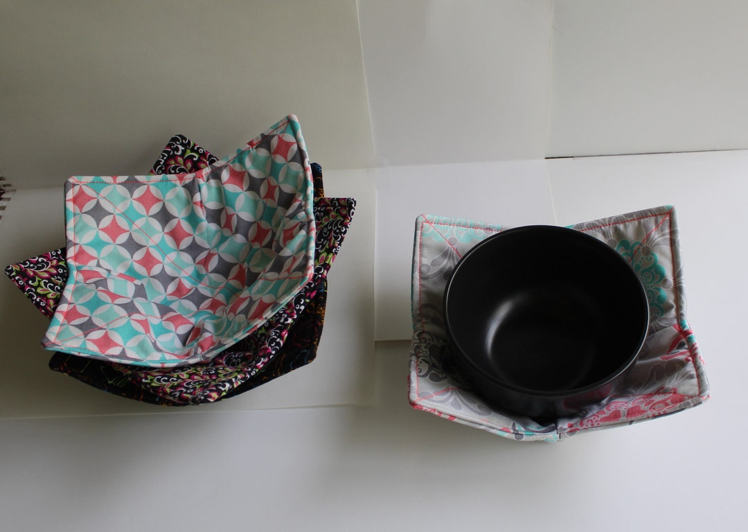 Microwave Bowl Cozy, Soup Bowl Cozy, Microwave Safe Bowl Holder, Soup ...