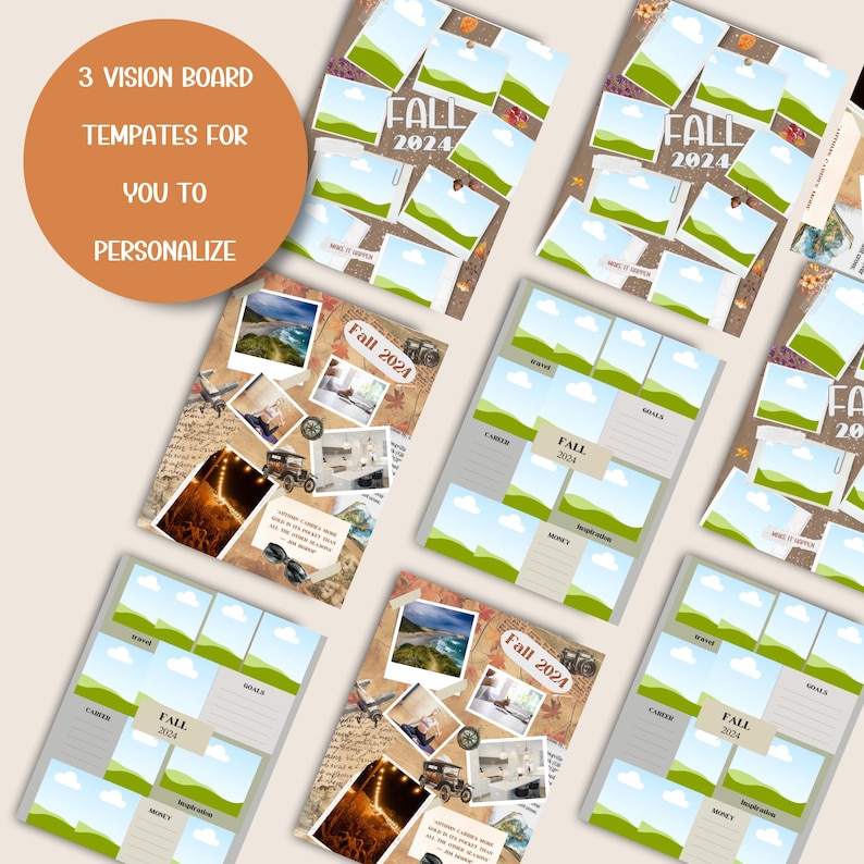 Fall 2024 Vision Board Kit With Tarot Prompts | Create Your Dream ...