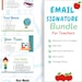 Customizable Teacher Email Signatures | Editable Templates in 3 Sizes ...