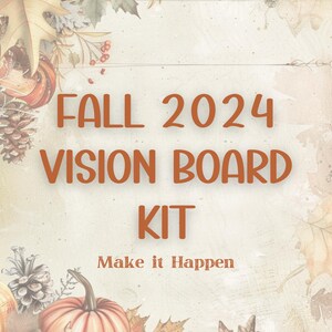 Fall 2024 Vision Board Kit With Tarot Prompts | Create Your Dream ...
