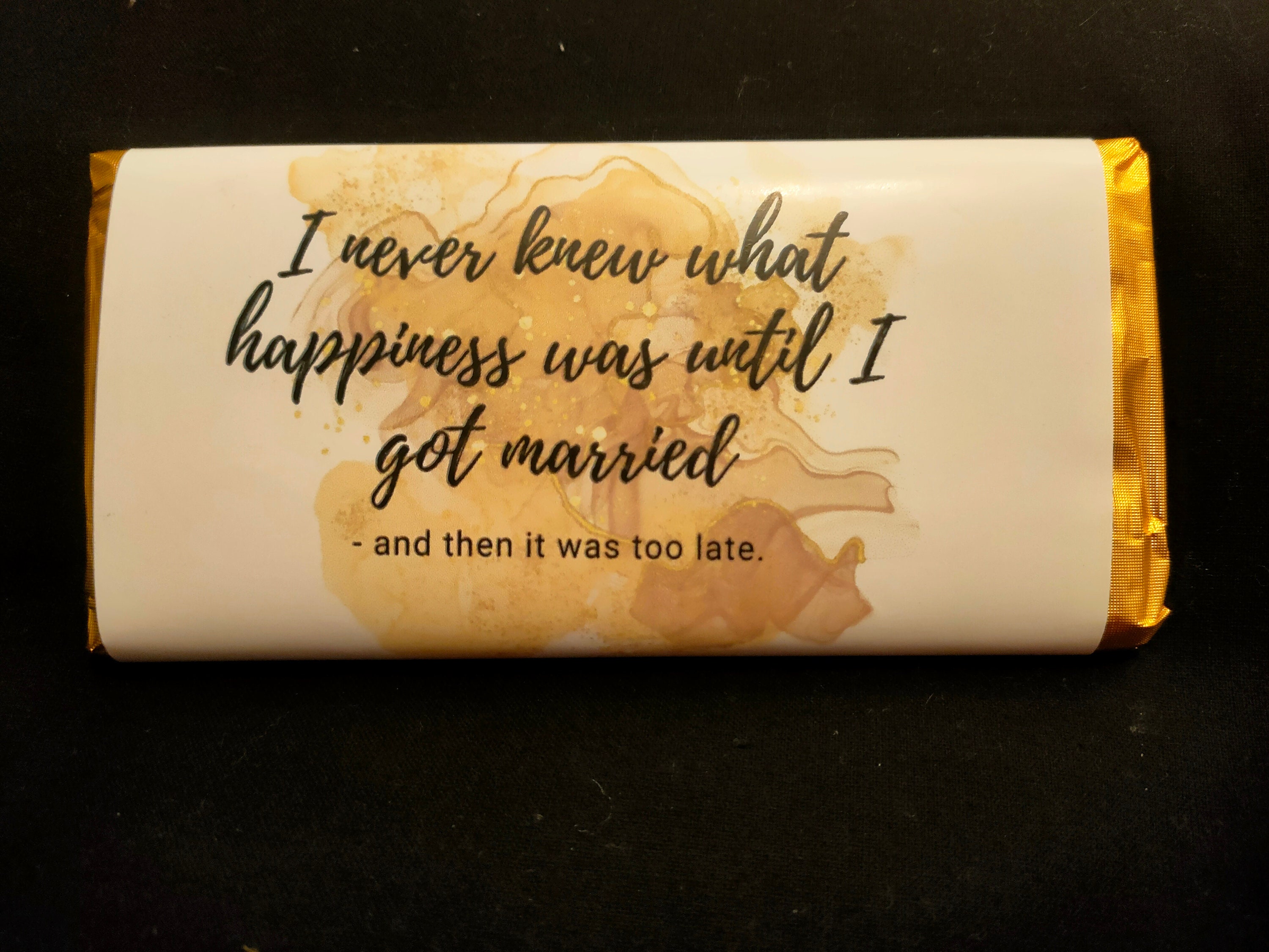 Personalised Chocolate Bar Wrapper - Etsy