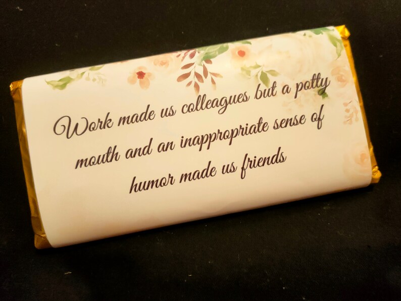 Personalised Chocolate Bar Wrapper - Etsy