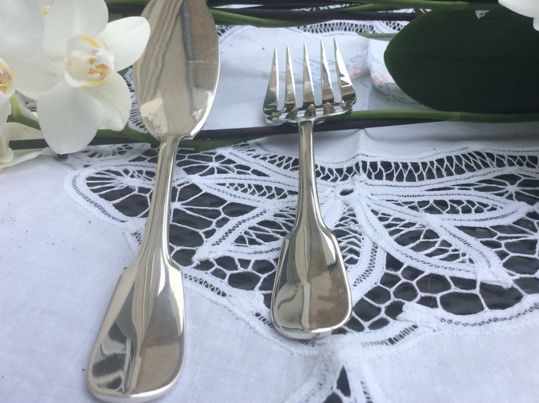 Christofle CLUNY Fish Service Cutlery - Etsy